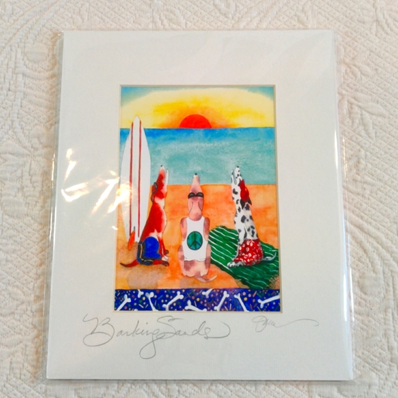 Joanna Carolan | Art | Joanna Carolan Barking Sands Watercolor Print ...